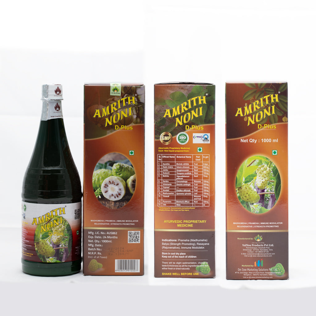 Buy Amrith Noni D Plus1000 ML For Sugar Patients @ Best Price – amrithnoni