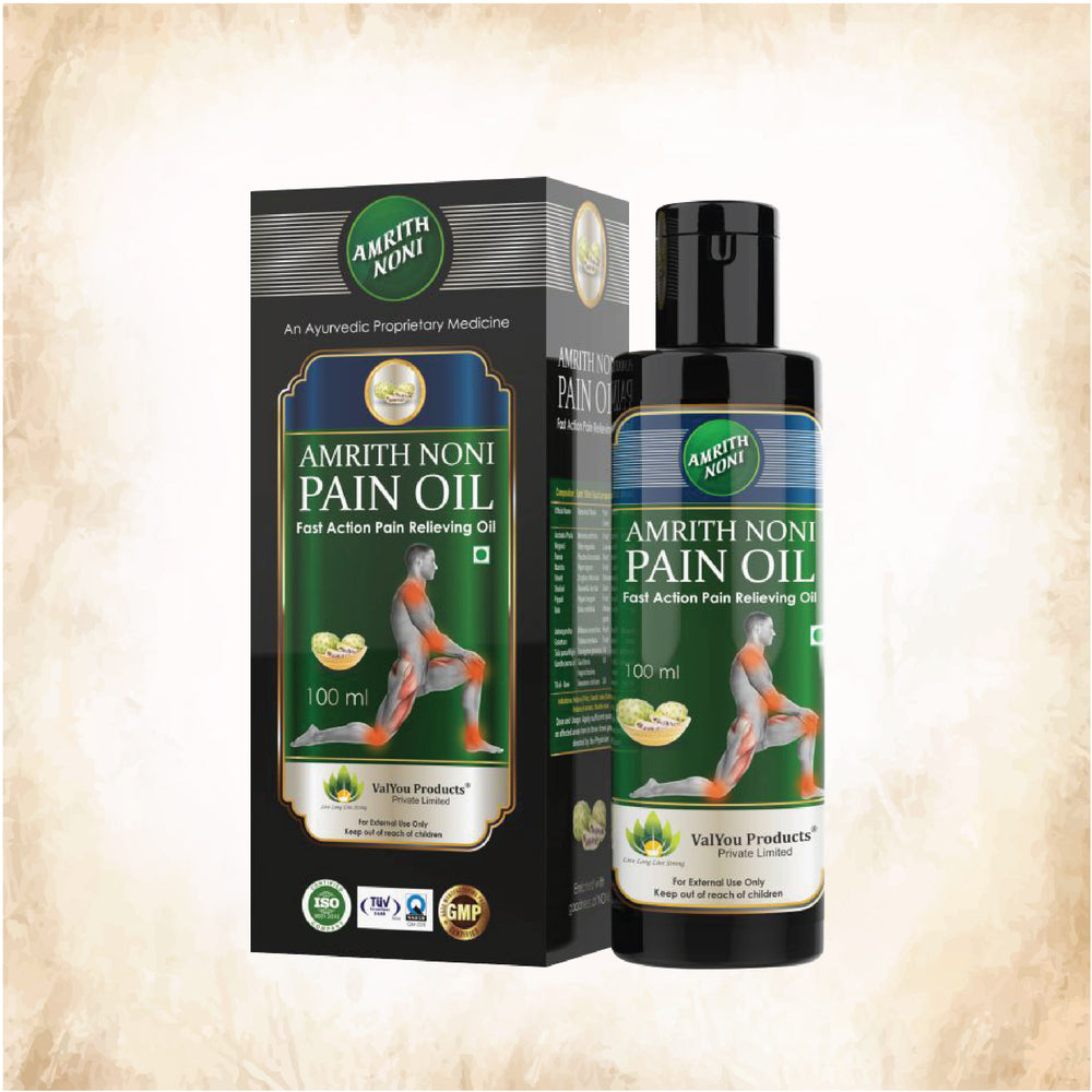 Buy Amrith Noni Pain Oil Online | Ayuvedic Pain Oil at Best Price ...