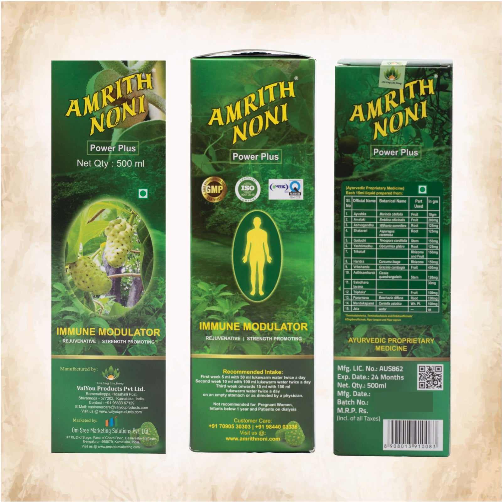 Buy Amrith Noni Power Plus 500 ML to Boost Immune System – AmrithNoni ...